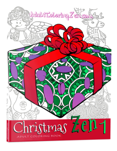Christmas Zen #1 coloring book - download at Adult Coloring Zen bookstore